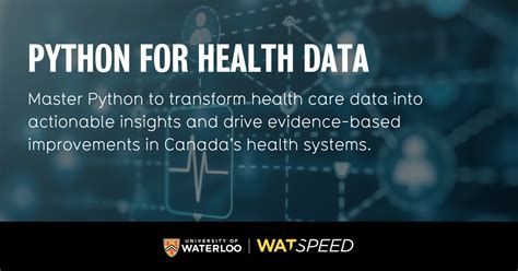 Python For Health Data Watspeed University Of Waterloo