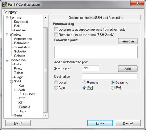 Tunneling HTTPS Traffic Via A PUTTY SSL Tunnel With SOCKS Super User