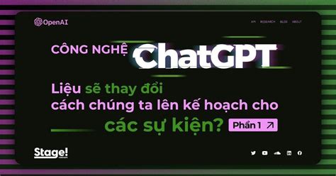 Công Nghệ Chatgpt Liệu Sẽ Thay đổi Cách Lên Kế Hoạch Cho Các Sự Kiện