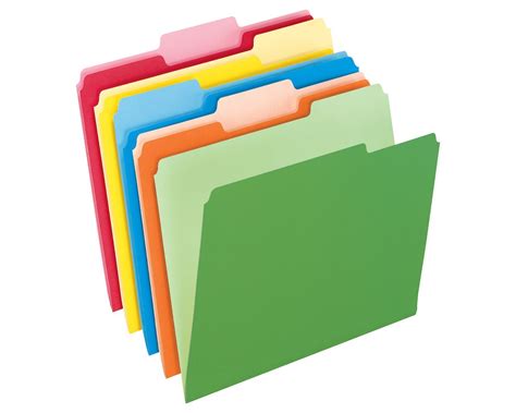 Pendaflex Two Tone Color File Folders Letter Size Assorted Colors 13 Cut 100bx