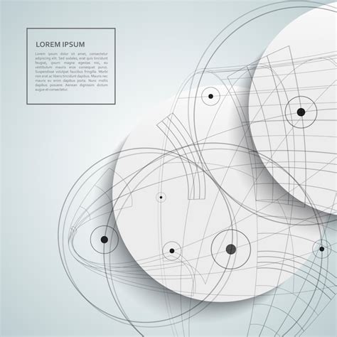 Premium Vector Abstract Connect Circle Design Background