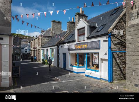 Commercial Road In The Centre Of Lerwick Shetland Islands Scotland