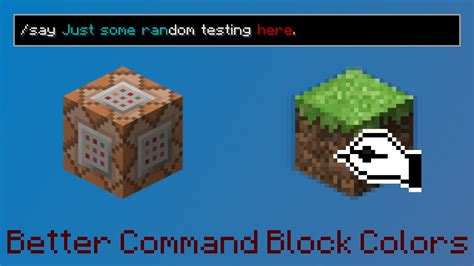 better command block color filter fixed say command youtube