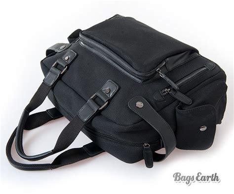 Black Canvas Messenger Bag Large Canvas Tote Bags Bagsearth