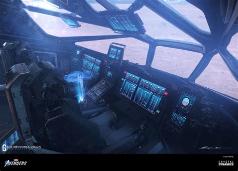 Gus Mendonca Avengers Quinjet Interior Design