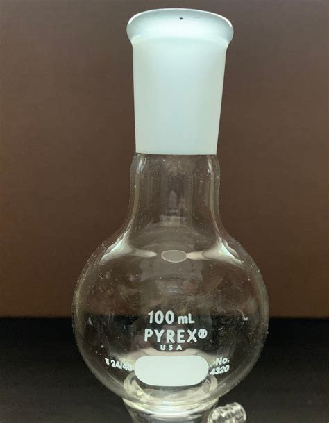 Pyrex 100 Ml Chemistry Boiling Flask Etsy