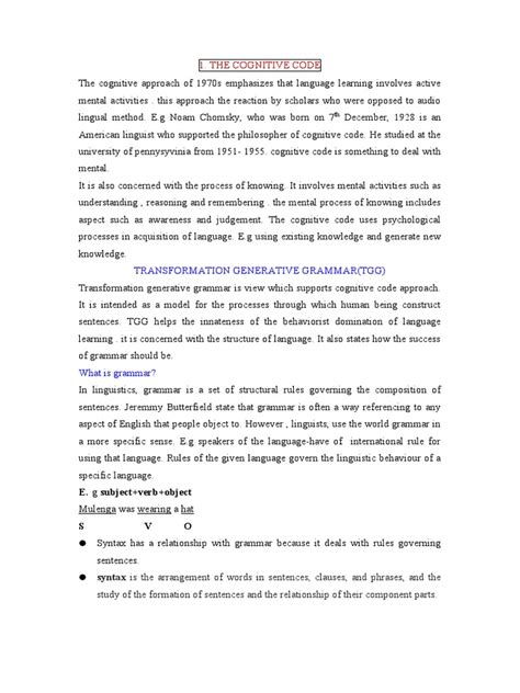 Cognitive Code And Situation Pdf