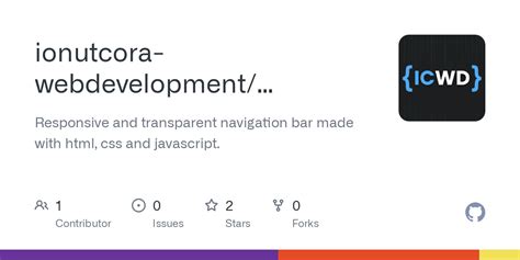 GitHub Ionutcora Webdevelopment Transparent Navigation Bar Responsive And Transparent