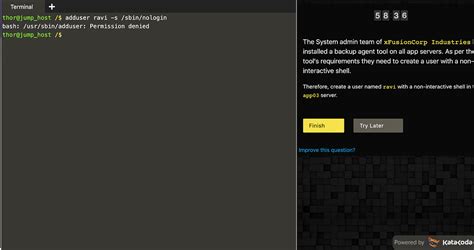 Create A Linux User With Non Interactive Shell Guide Kodekloud