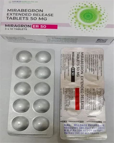 Mirabegron Er 50 Mg Tablets At ₹ 184 Stripe Myrbetriq Tablets In Nagpur Id 2855433321397