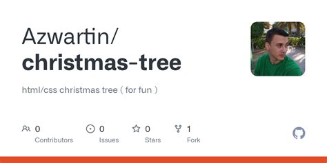 GitHub Azwartin Christmas Tree Html Css Christmas Tree For Fun