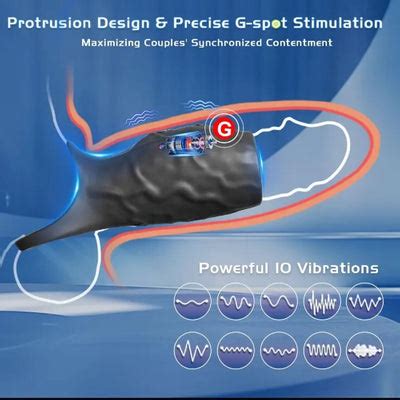 Vibrating Cock Ring 10 Speed Rechargeable Silicone Adult Super Stores