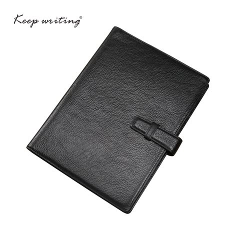 A5 Cowhide Leather NOTEBOOK 45 Sheets 100gsm Paper Lined Pages Stationery Agenda Journal Notes