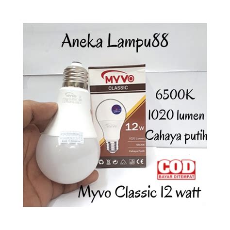 Jual Lampu Bohlam Watt Myvo Classic Lampu Led Kuning Putih Lampu Watt Myvo Classic