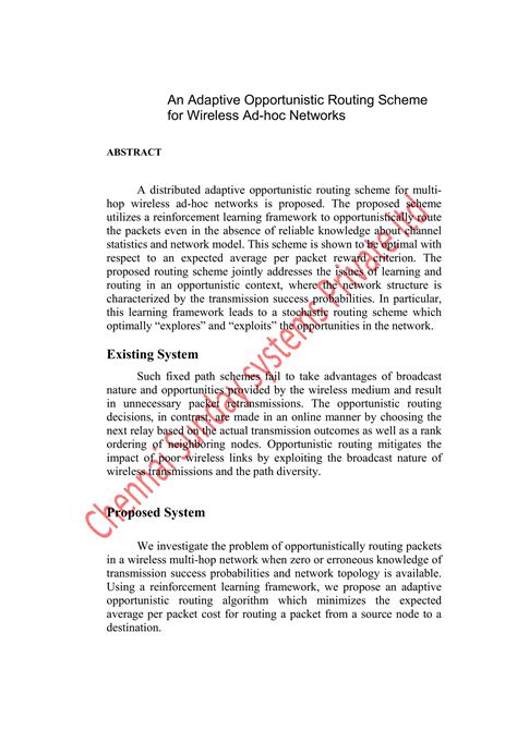 An Adaptive Opportunistic Routing Scheme For Wireless Ad Hoc Networks Pdf