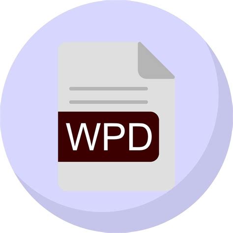 WPD File Format Flat Bubble Icon 44193760 Vector Art At Vecteezy