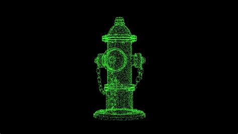 Premium Photo 3d Green Hydrant Object On Black Backdrop Object