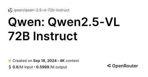 qwen qwen2 5 vl 72b instruct run with an api openrouter