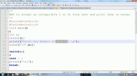 Switch Statement In C Tristonqobradley
