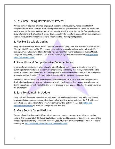 top reasons to choose php for your web app development pdf