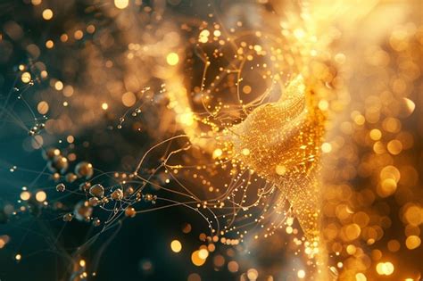 Premium Photo Quantum Computing Concept With Particles Entangled