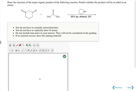 Solved Draw The Structure Of The Major Organic Product Of