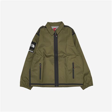 슈프림 X 노스페이스 서밋 시리즈 아우터 테이프 심 코치 자켓 올리브 21ss Kream