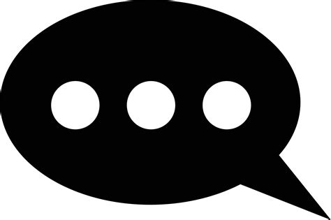 Black Message Speech Bubble Three Dots Vector 20589497 Vector Art At