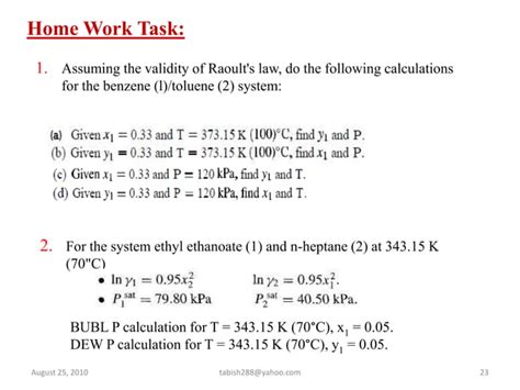 Vapor Liquid Equilibrium Using Hysys Ppsx
