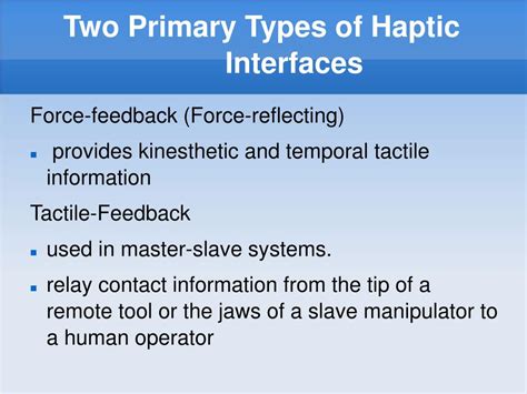 PPT Haptics PowerPoint Presentation Free Download ID