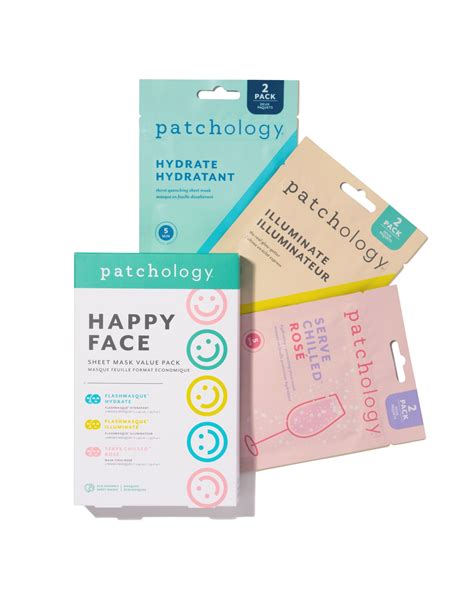 Patchology Happy Face Sheet Mask Trial Kit Universal Companies