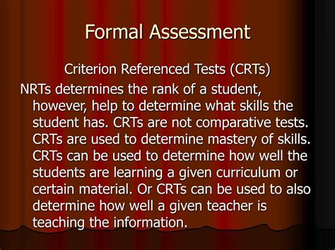 Ppt Formal Assessment Powerpoint Presentation Free Download Id4685003