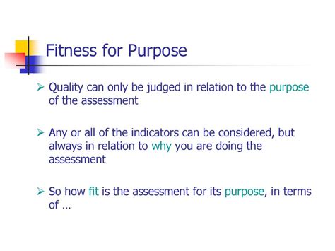 Reliability Validity And Fitness For Purpose Ppt Download