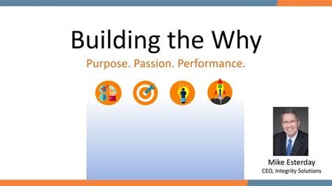 Building The Why Purpose Passion Performance Pdf