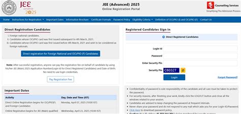 JEE Advanced 2025 Application Form Released For Foreign And OCI PIO F Candidates Direct Link