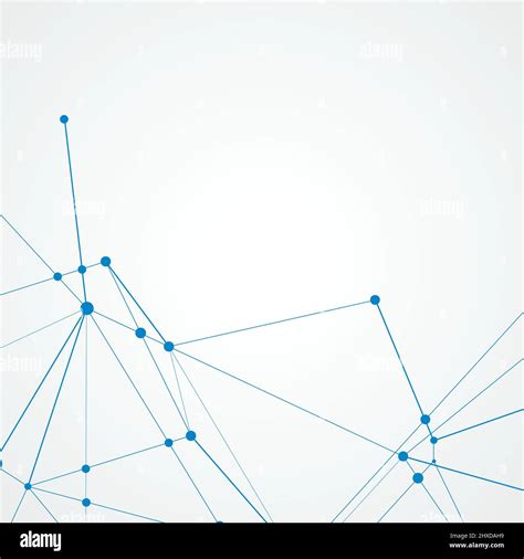 Abstract Molecular Polygonal Background With Connect Dots And Lines Stock Vector Image And Art Alamy