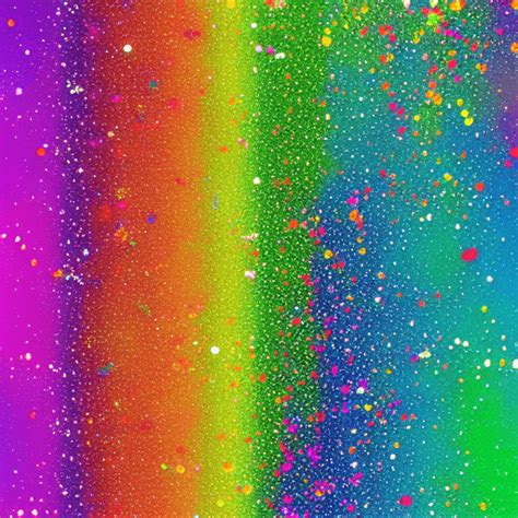 Rainbow Paint Splatter With Glitter Background Creative Fabrica