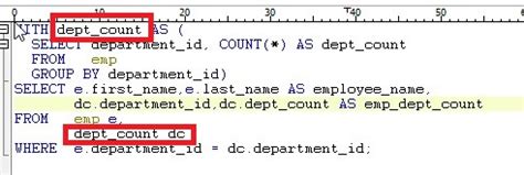David s Logger ORACLE WITH 的用法