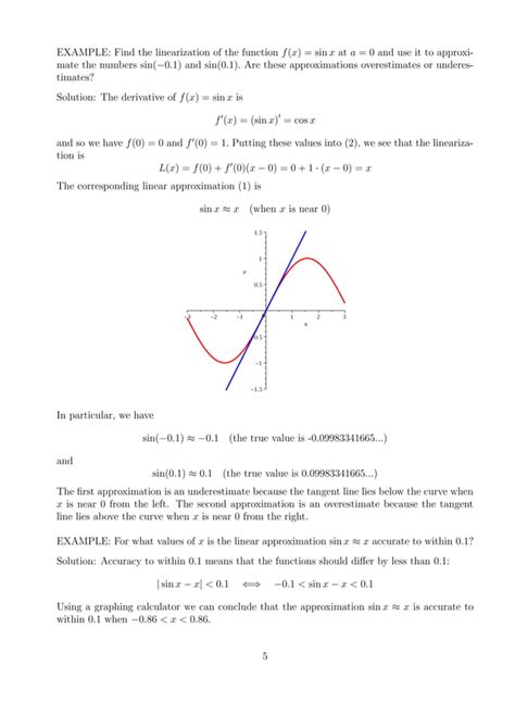 Linear Approximations Anddifferentials Pdf