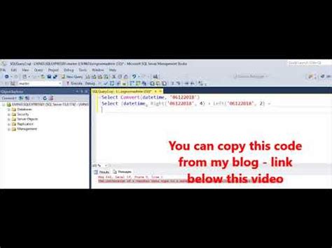 MSSQL Fix Error The Conversion Of A Varchar Data Type To A Datetime Data Type YouTube