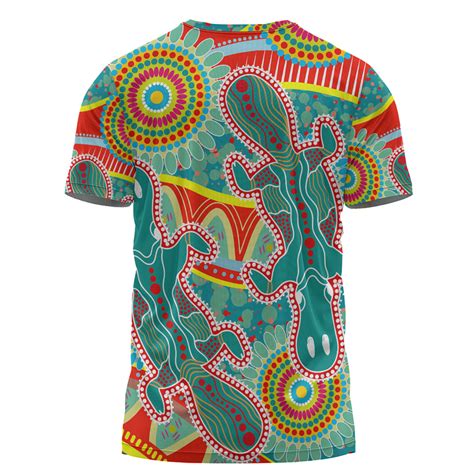 Australia Platypus Aboriginal T Shirt Green Platypus With Aboriginal