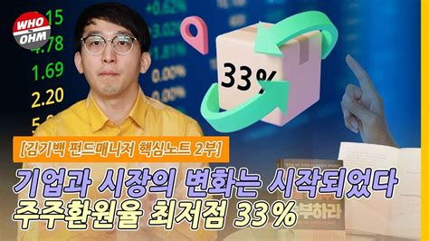 주주환원을 위한 변화의 시작 투자자들이 주목해야 할 것 경제문답in Youtube