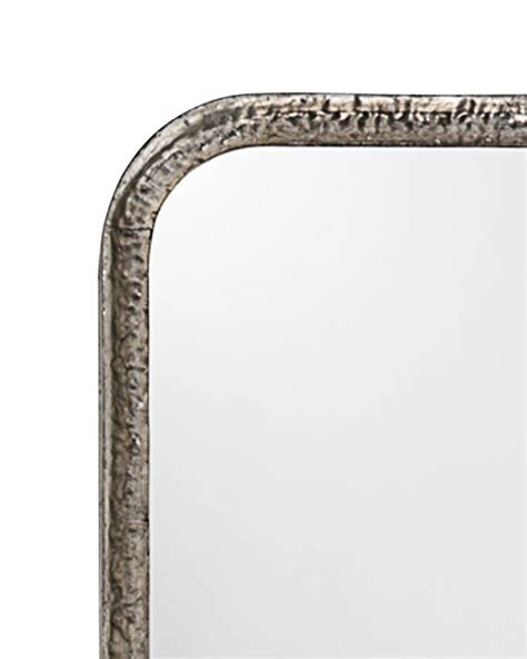 A Capital Idea This Rounded Edge Rectangular Mirror Has A Narrow Curved Frame In Gold Leaf It
