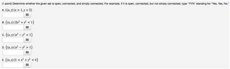 Solved Point Determine Whether The Given Set Is Open Chegg