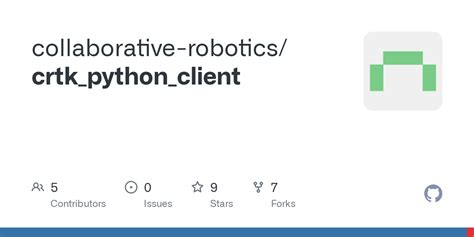 GitHub Collaborative Robotics Crtk Python Client