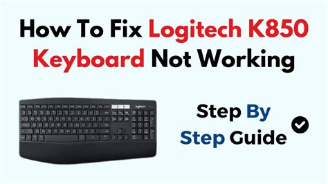How To Fix Logitech K850 Keyboard Not Working Youtube