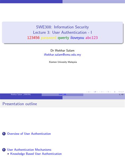 Lecture 3 Pdf Password User Computing