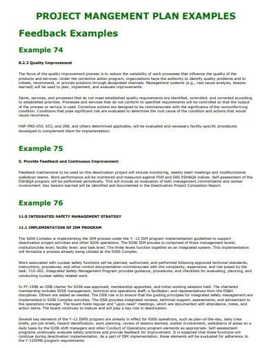 13 Project Feedback Templates Pdf