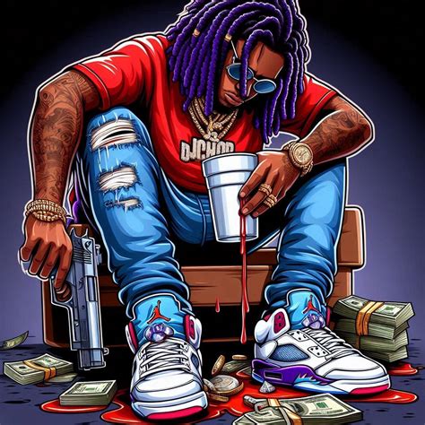 Back In The Hood Cool Cartoon Drawings Swag Cartoon Hip Hop Artwork