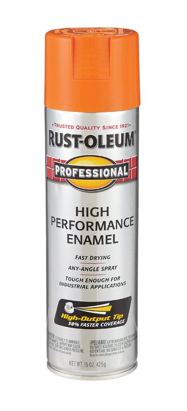 Rust Oleum Professional Gloss Safety Orange Spray Paint Oz PaintPlace New York